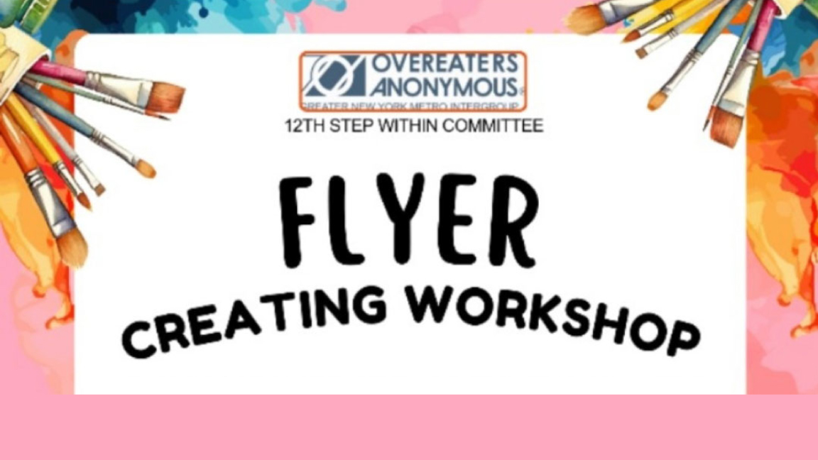 FLYER CREATING WORKSHOP – Ocean & Bay Intergroup